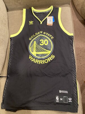 Adidas Originals Mens Steph Curry Black/Neon Golden State Warriors ...