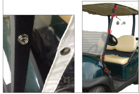 Doorworks Golf Buggy Enclosure 3 Sided (TAN) Club Car Precedent | eBay