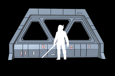 Star Wars Star Destroyer Bridge Windows Diorama for 3.75 inch (1:18 ...