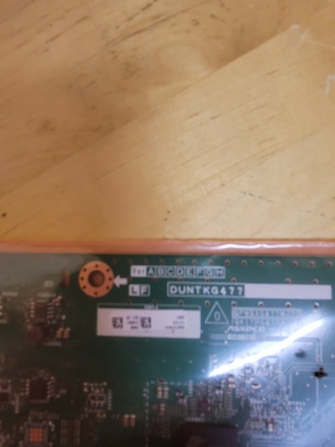 Sharp PN-LE601 T-Con Board (KG477FM12) DUNTKG477FM12 for sale online | eBay