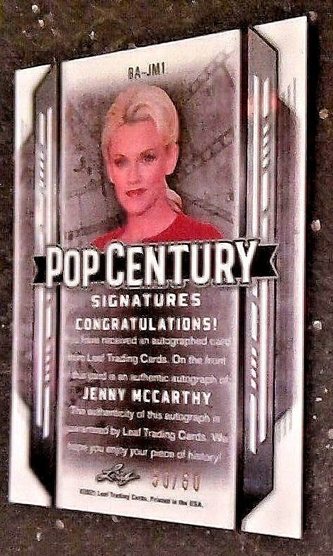 JENNY MCCARTHY 2021 POP CENTURY AUTOGRAPH CARD 50/60 SILVER | eBay