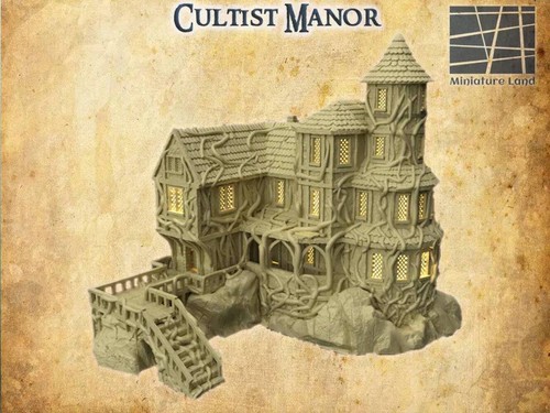 Corrupted Cultist Manor House | 28mm Scale | D&D TTRPG Playable 3D ...