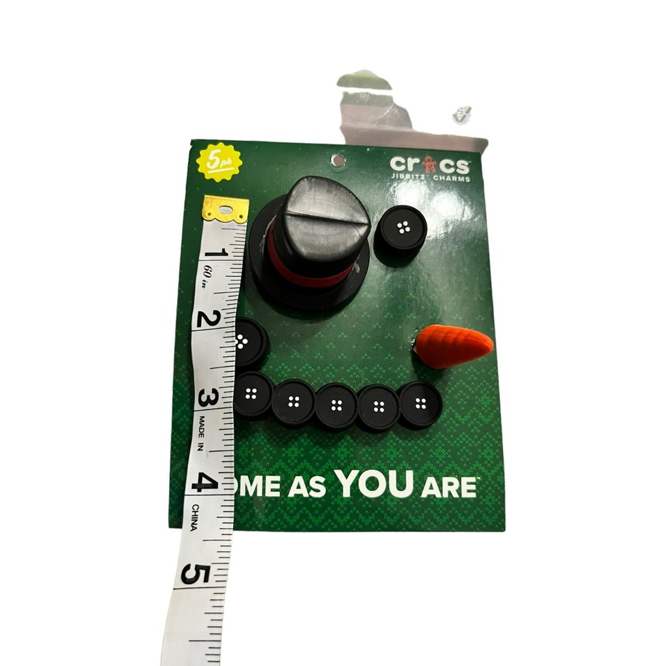 NEW CROCS SNOWMAN JIBBITZ SHOE CHARMS DIY SNOW MAN FACE CHRISTMAS ...