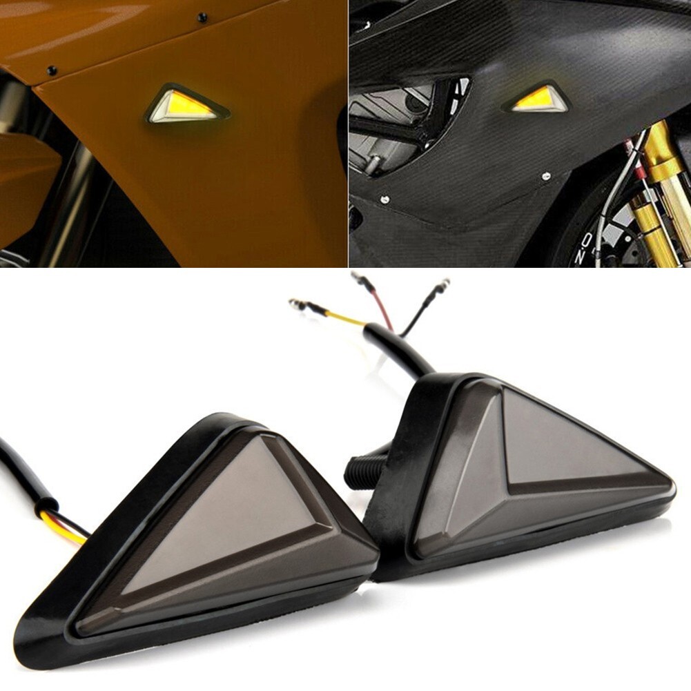 Simple Design Motorcycle Blinker Light LED Turn Signals Indicator Amber ...