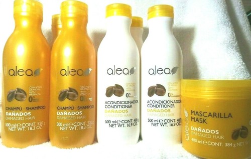 Alea Damaged Hair Shampoo with Argan Oil + Conditioner + Mask (7 Units ...