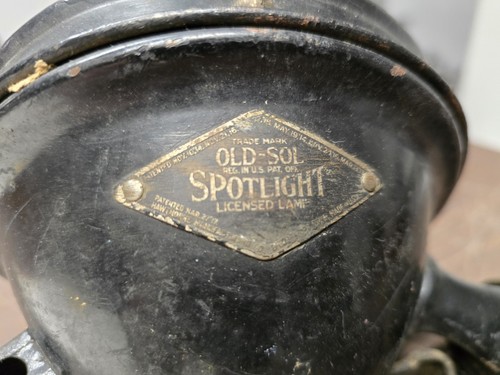 Vintage Hawthorne Old Sol 6v Spot Light Adjustable Clamp Mount Early ...