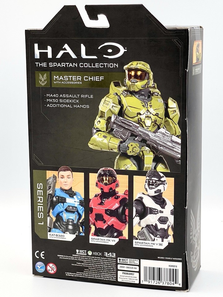 Halo MASTER CHIEF (great condition) Spartan Collection Blue Jazwares ...