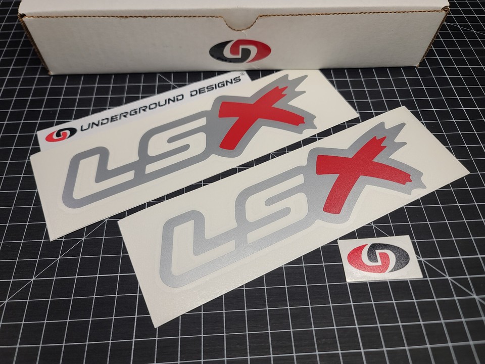LSX Decals (2pk) Performance Racing Engine Accent Stickers LS1 LS6 LS2 ...