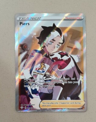 Pokemon Card Trainer Piers 069/072 Full Art Ultra Rare Shining Fates ...