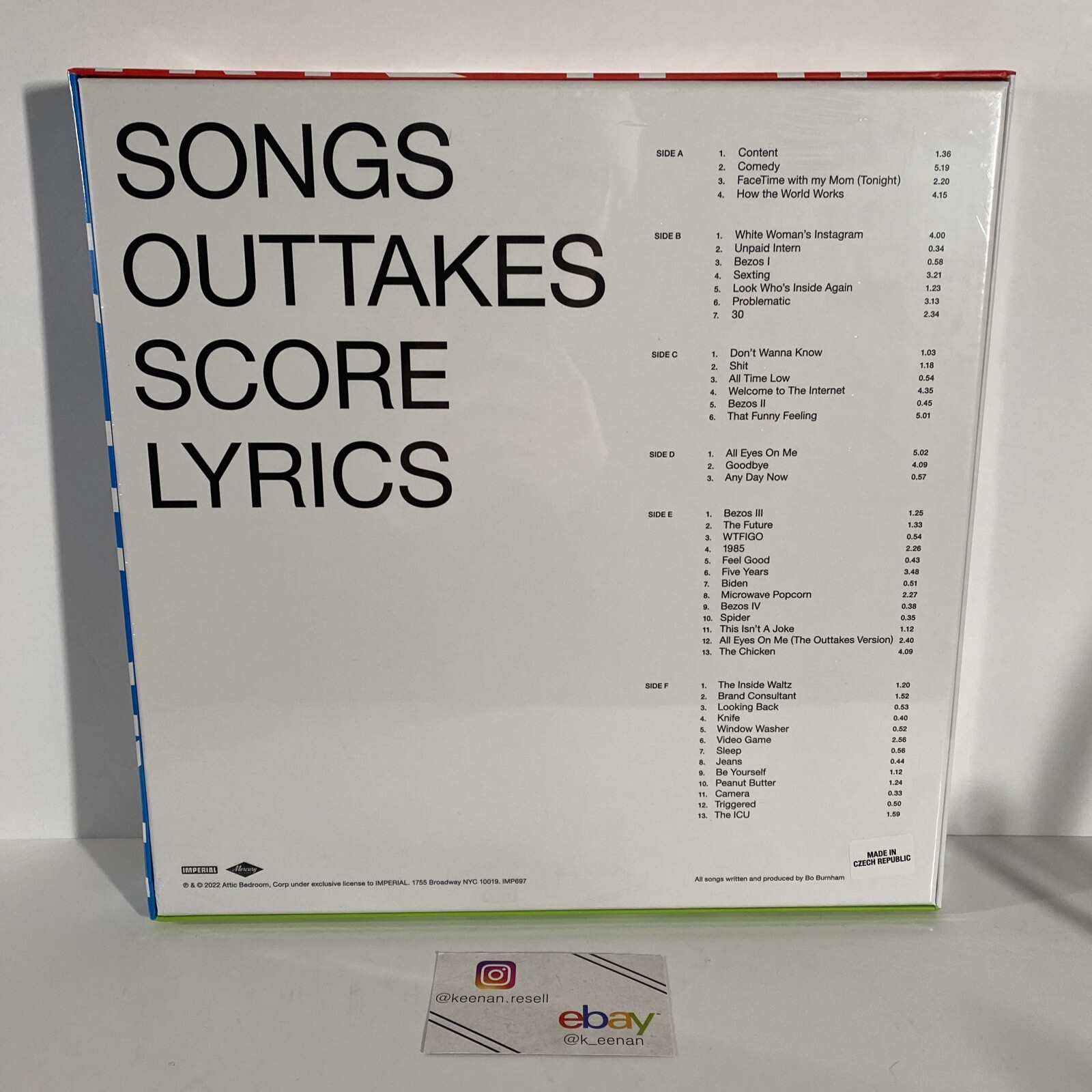 Bo Burnham - Inside SIGNED Deluxe Box Set RGB Version - Brand New ...