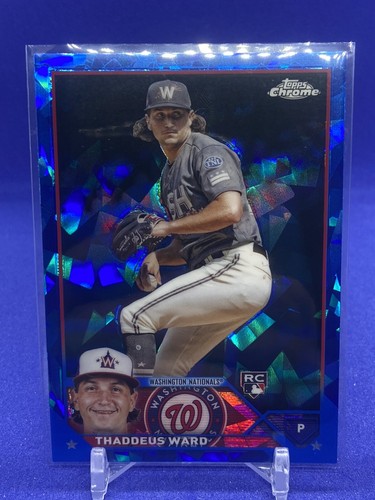 2023 Topps Chrome Update Sapphire Thaddeus Ward Rookie RC Refractor SP ...