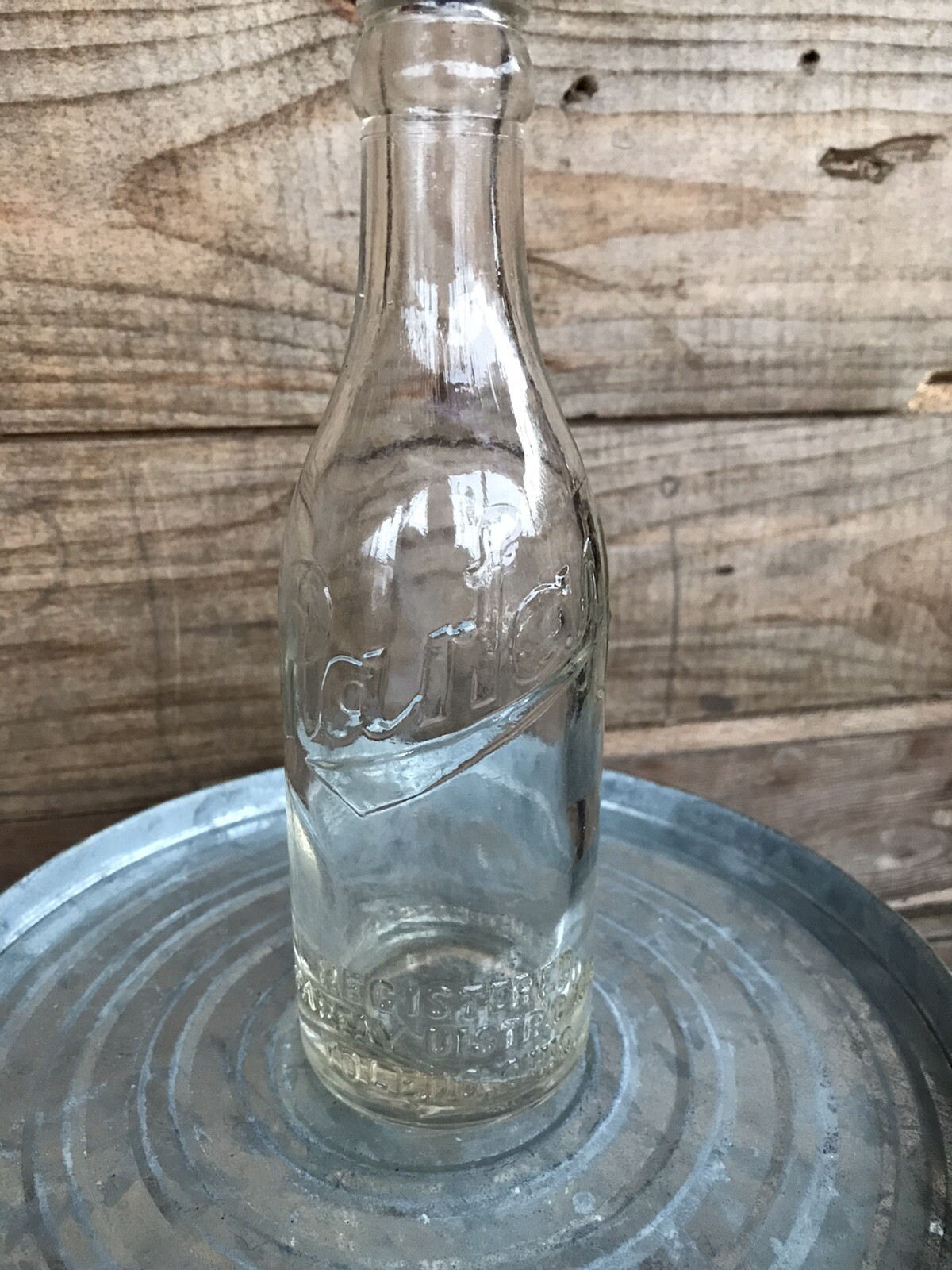 Parfay Soda Bottle Glass Rare Toledo Ohio Clear Script Rare Pop Early ...