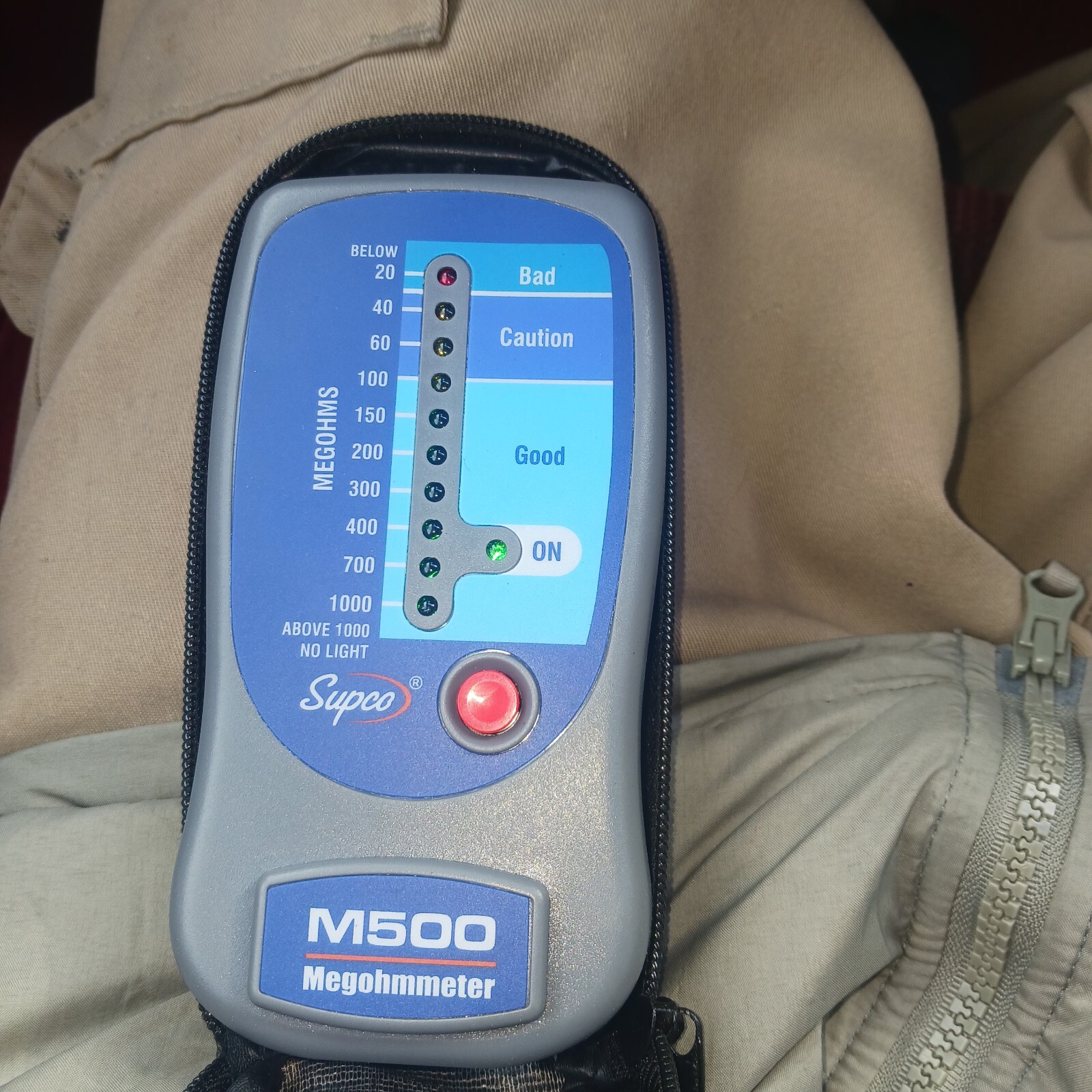 SUPCO M500 Insulation Tester/Electronic Megohmmeter with Soft Carrying ...
