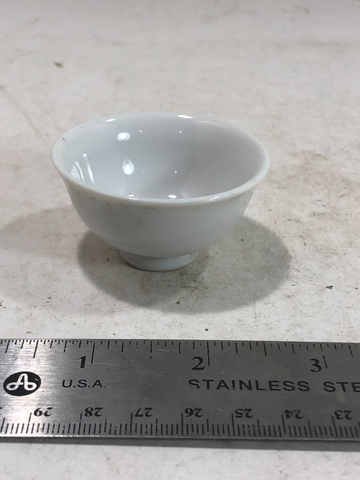 Set of 6, FINE Ceramic sake cup, made in Japan, pure white glazed ...
