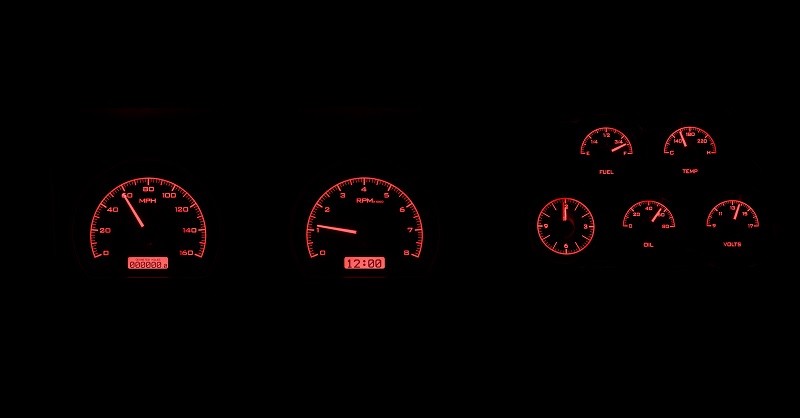 Dakota Digital 1978-82 Chevy Corvette Analog Clock Gauge System VHX-78C ...
