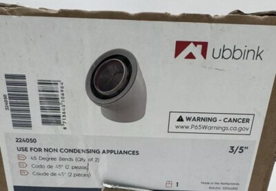 Ubbink 224050 45 Degree Plastic Vent Pipe Elbow Set Of 2 | eBay