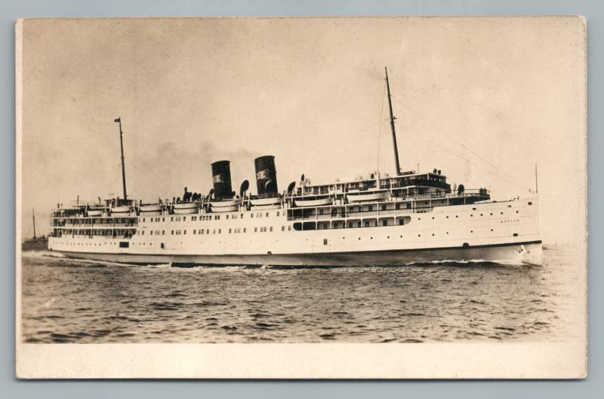 SS Boston Eastern Steamship Lines RPPC Sunk by German WWII U-Boat~Photo ...