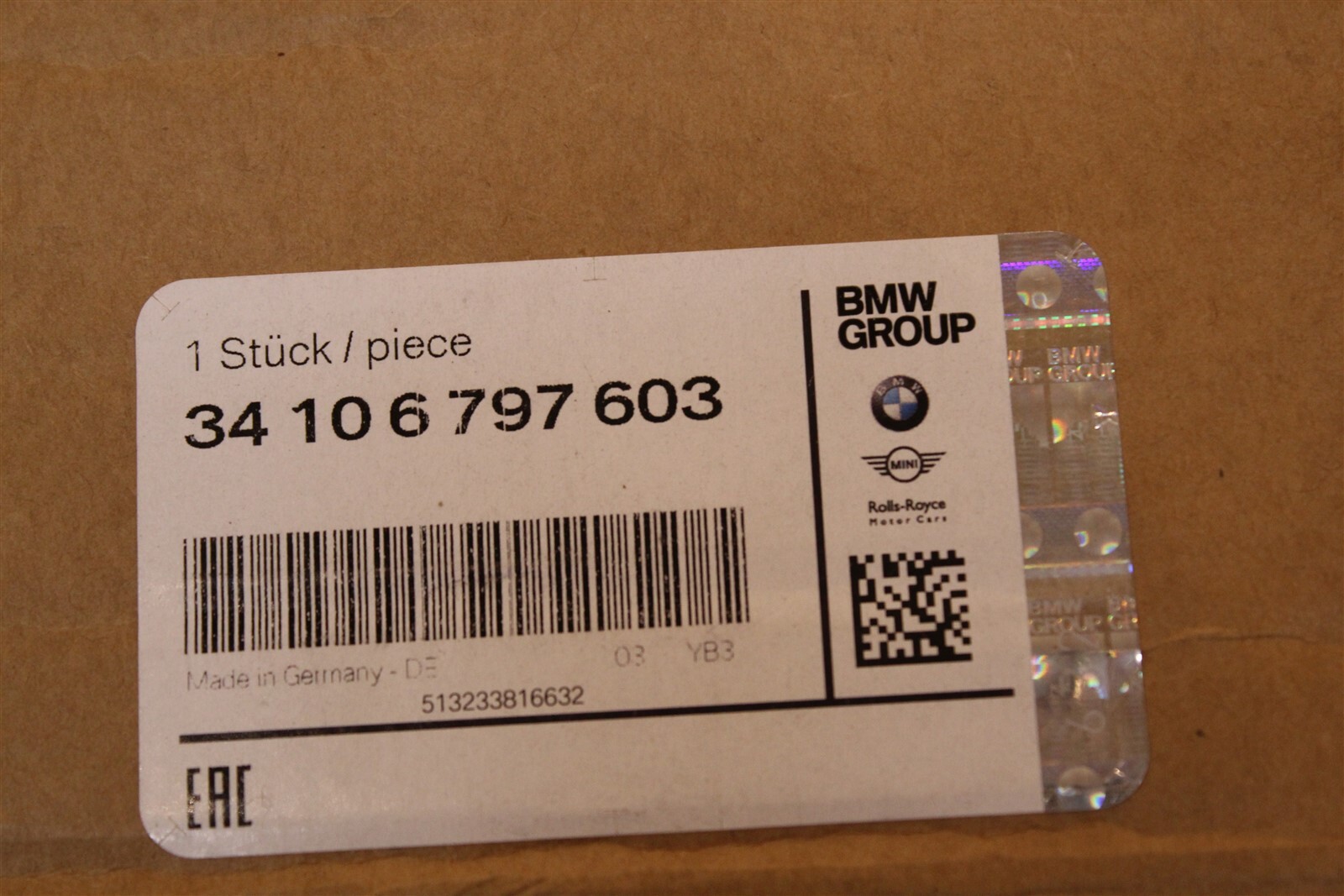 Genuine BMW 34106797603 Pair Front Sport Brake Discs 370mm for sale ...