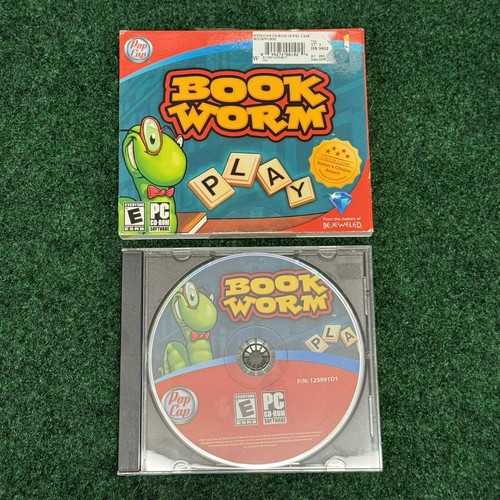 Book Worm PC CD-ROM (2002, PopCap Games) Word Puzzle Games Windows/ME ...