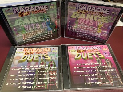 Chart Toppers Karaoke Dance Hits & Duets Vol 1 & 2 Multiplex Sealed 4 ...