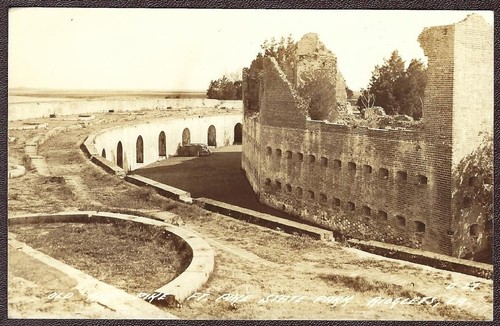 Fort Pike State Park, Rigolets Louisiana RPPC 1930s - L.L. Cook #D-27 ...