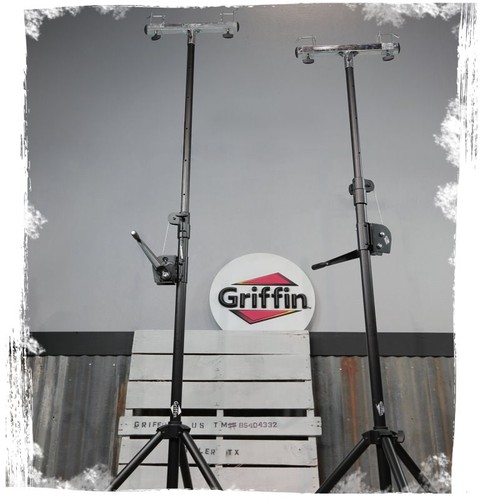 GRIFFIN T Bar Adapters for Lighting Truss Stands (2)| Triangle / Square ...