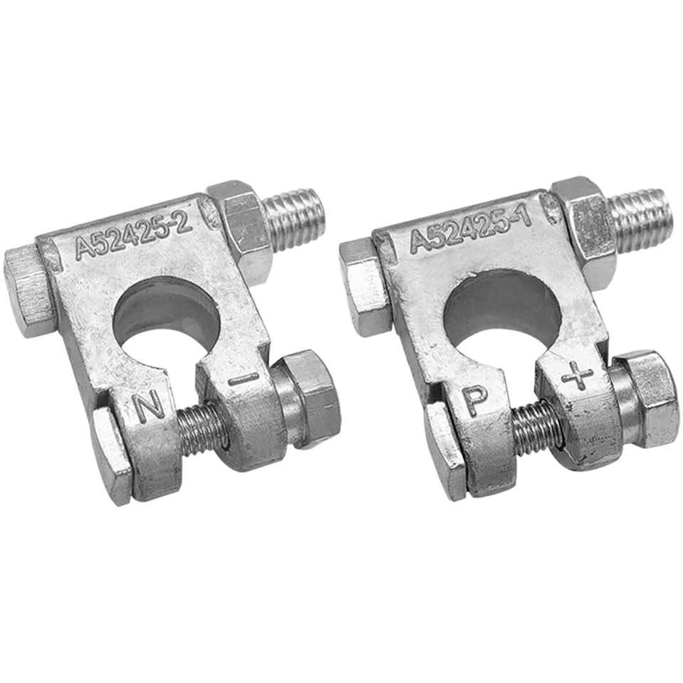 Car Battery Terminal Clamps Positive Negative Zinc Alloy for Boat RV ...