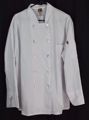 Chef Designs Men's Ten Pearl Button Chef Coat Size XL | eBay