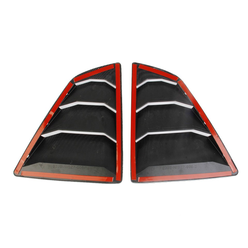 Carbon Fiber Body Side Window Cowl Louvers Air Vent Cover Trim For ...