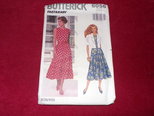 🌸 BUTTERICK #6056-LADIES MID CALF "PRETTY WOMAN" DRESS-JACKET PATTERN ...