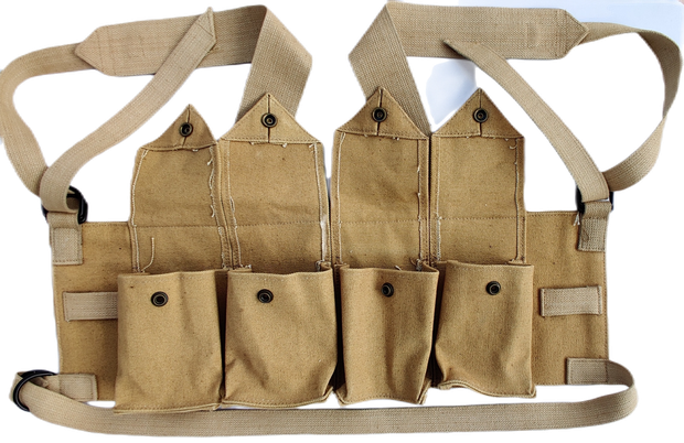 Rhodesian Fereday & Sons Chest Rig Bush War Tactical Canvas 4 Mag Pouch ...