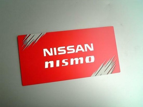 JDM OEM R34 SKYLINE GT-R SUPER GT Nismo Team Color License Plate Mask ...