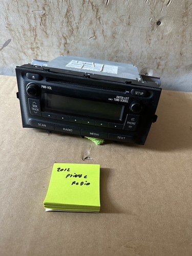 2012 2015 Toyota Prius C Radio Receiver CD Player Single Disc ...