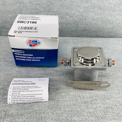 CARQUEST SBC3196 - 12V Premium Starter Solenoid Male 4 Connector B | eBay