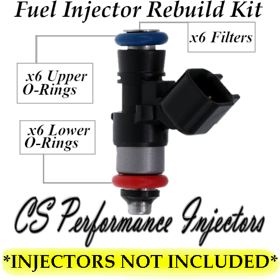 Fuel Injectors Rebuild Kit fits Bosch 0280158189 for 09-12 Ford Mercury ...