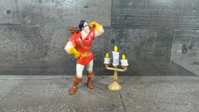 Vintage Disney Beauty and the Beast Gaston & Lumiere Toy Figures | eBay