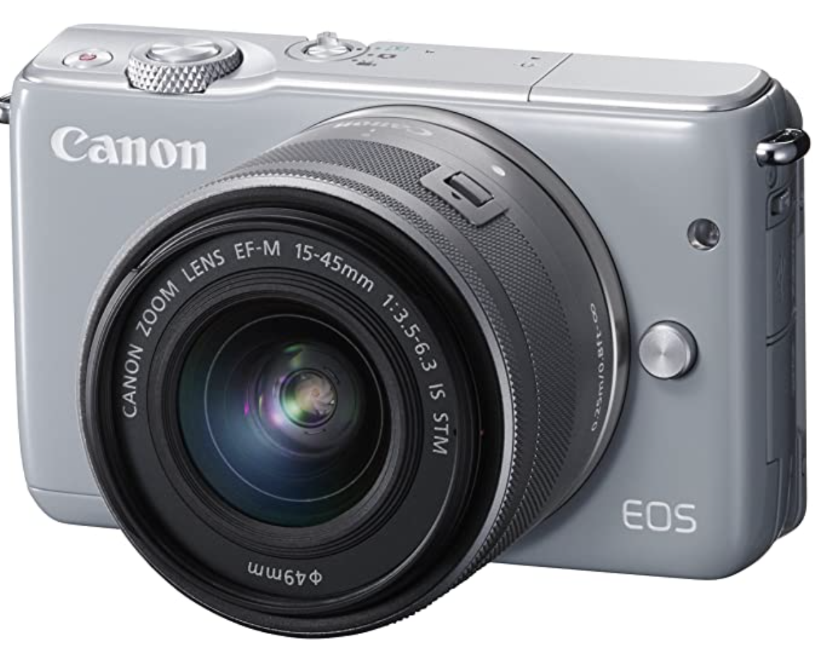 Canon EOS M10 18.0MP Digital Camera - Gray (Kit w/ EF-M 15-45mm Lens ...
