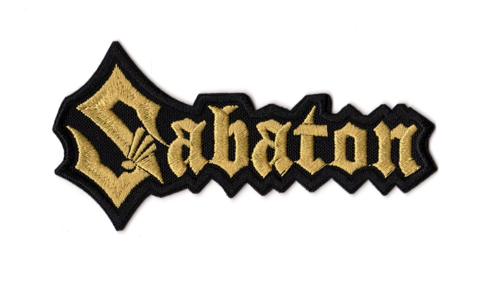 Sabaton Patch Embroidered Sew On Band Yellow Logo Swedish Heavy Power ...