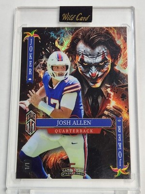 2025 Wild Card 5 Card Draw Stacked Deck Josh Allen Joker # 1/1 True | eBay