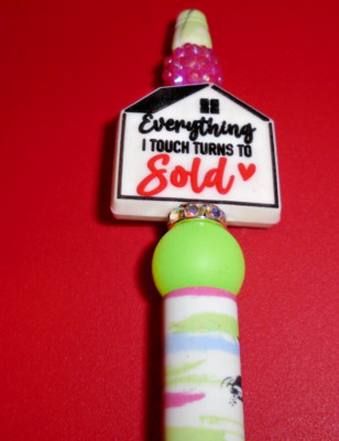 Auntie Jen's Crafts Custom Beaded Pen, Realtor Pen | eBay