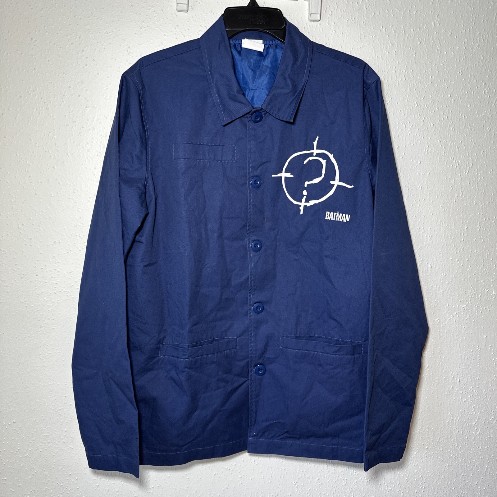 THE RIDDLER The Batman Promo Jacket Navy Blue Men’s s… - Gem