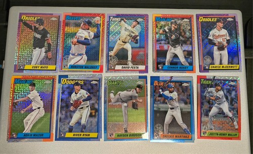 2025 Topps Chrome Silver Pack Mojo Refractors Rookies Only Pick Your ...