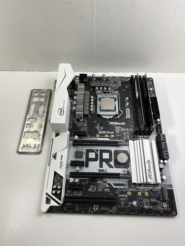 ASRock B250 Pro4 LGA1151 DDR4 ATX Motherboard i5-7500 + 16GB RAM + Io ...