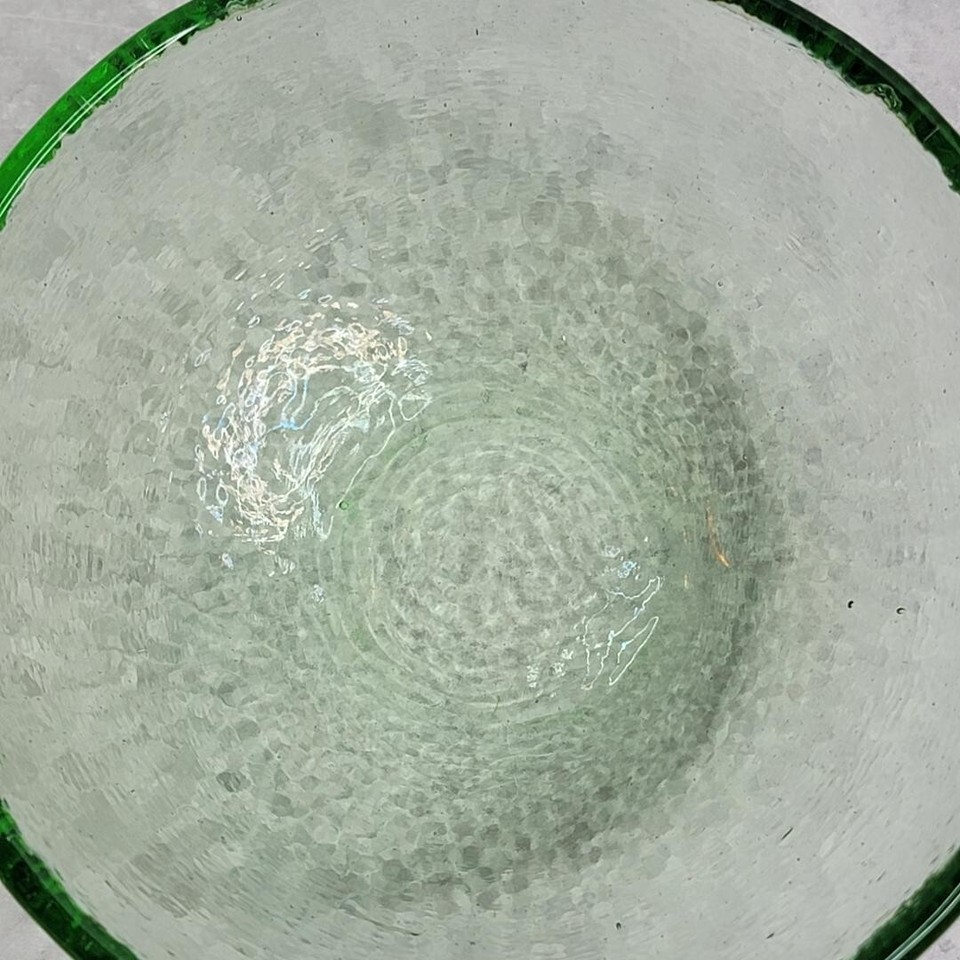 Fire and Light Recycled Glass Celery Green Small Bowl FLAWS 6” | eBay
