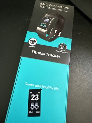 Smart Watch Fitness Tracker with Heart Rate & Body Temperature Monitor ...