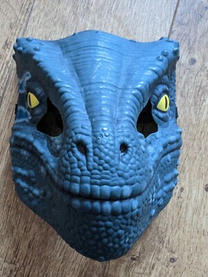 Rubies Jurassic Park World Blue Raptor Child Mask 6” Half Mask | eBay UK