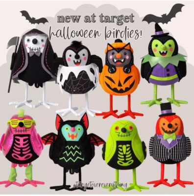 Target Hyde & EEK Featherly Friends 2024 Halloween Birds Complete Set ...