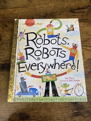 Vintage 2013 A Little Golden Book Robots, Robots Everywhere! | eBay
