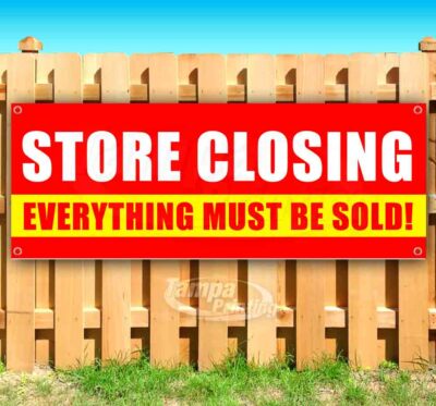 STORE CLOSING SALE Advertising Vinyl Banner Flag Sign Many Sizes ...