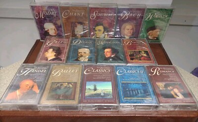 The Masterpiece Collection Classical Music Sealed 14 Cassette Tape Lot ...